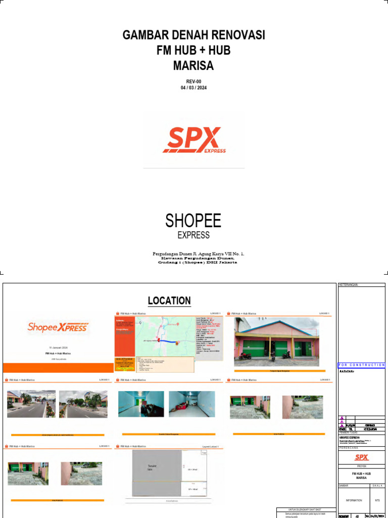 Renovasi FM Hub Shopee Express DKI | PDF