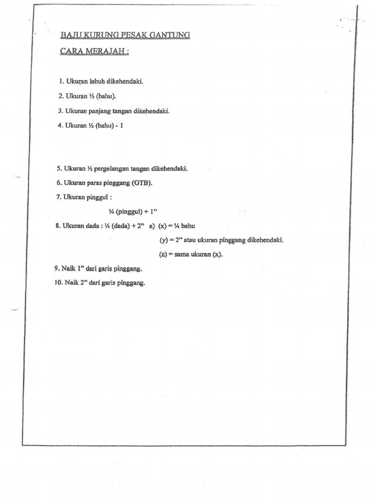 Nota Pesak Gantung | PDF
