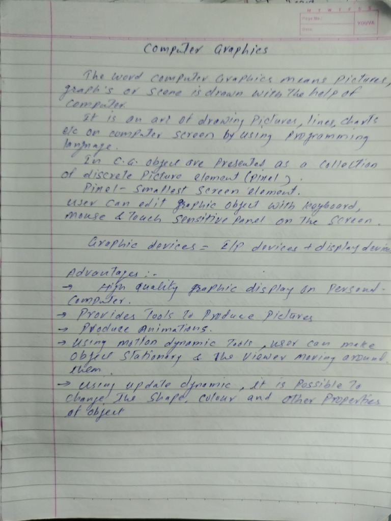 Cg-Module 1.pdf Filename - Cg-Module 1 | PDF