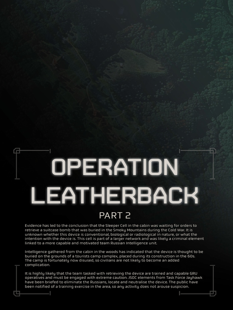 Operation Leatherback Part 2 V01 | PDF | Military Science | Military
