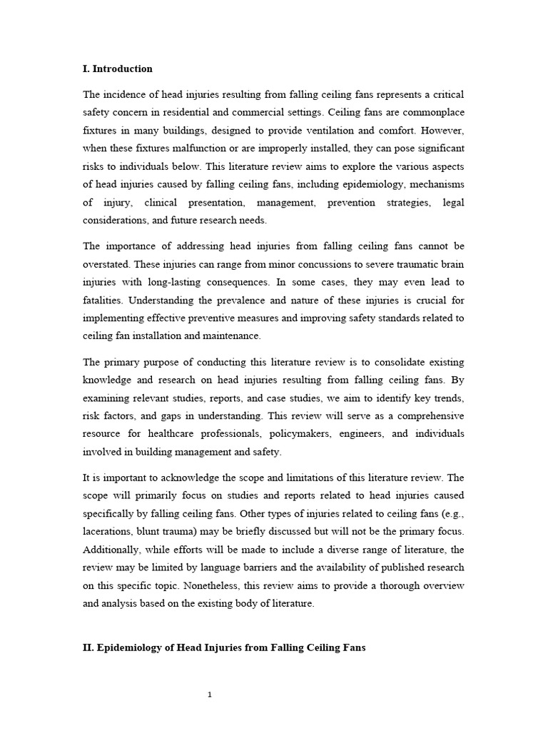 Ceiling Fan | PDF | Traumatic Brain Injury | Concussion