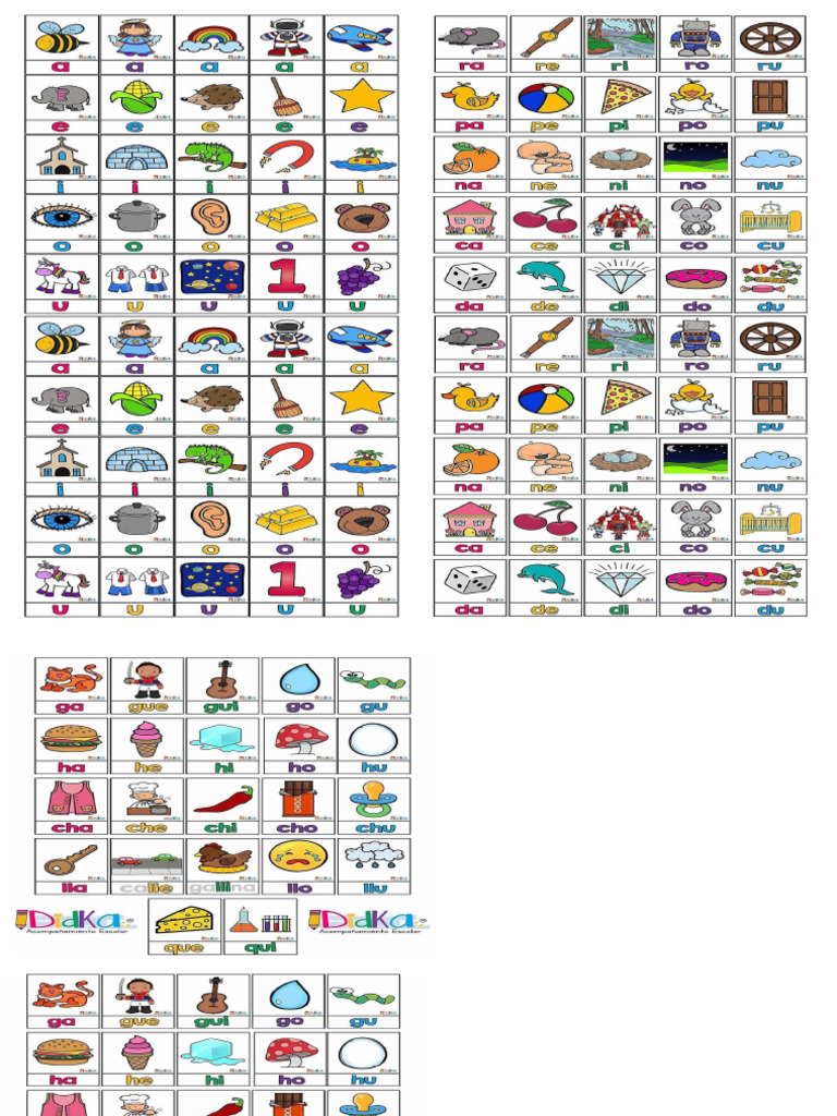 1C lenguaje letra J palabras | PDF