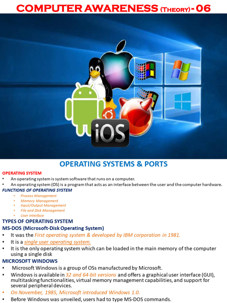 Computer Theory 6 To 9 | PDF | Operating System | Internet Access