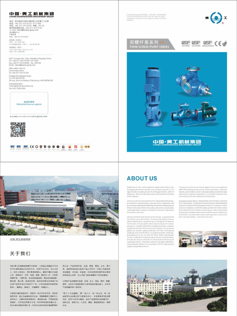 HG Machinery Group Twin Screw Pump | PDF