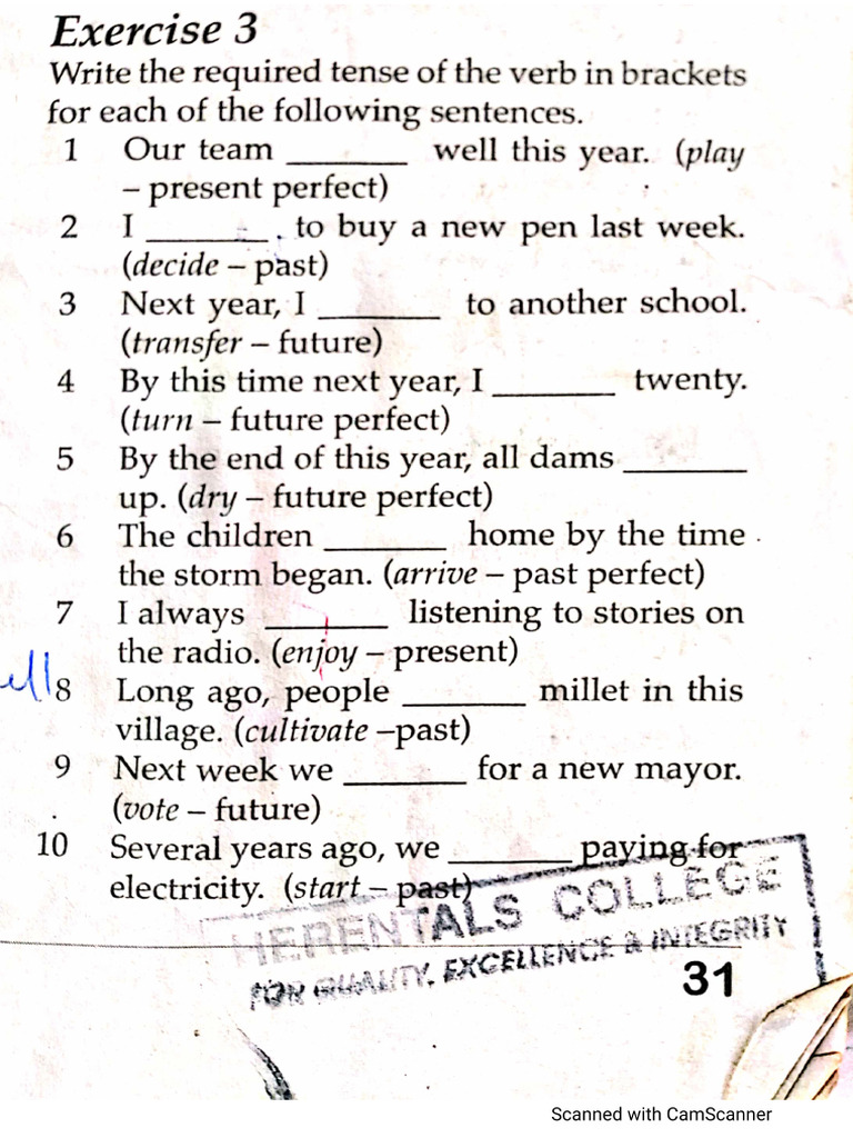 Exercise Form 2 | PDF
