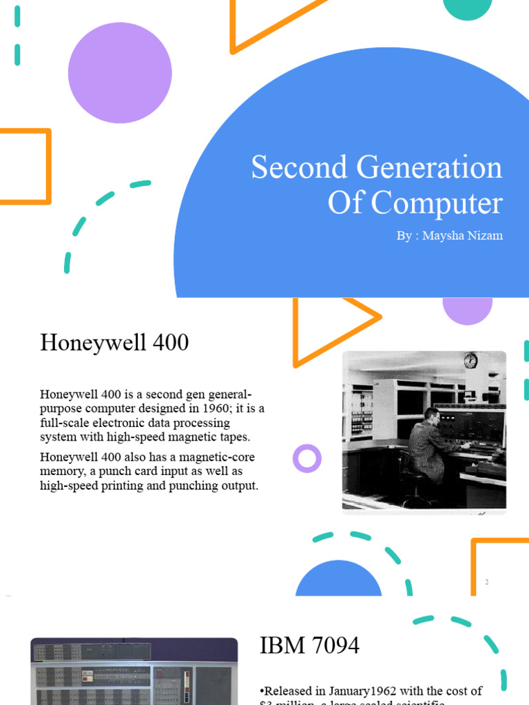 Second Generation Of Computer | PDF