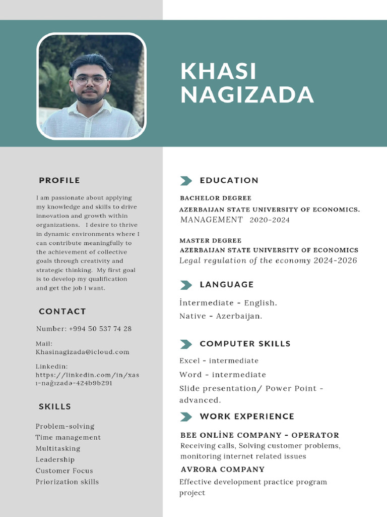 Khasi Nag Hi Zade CV | PDF