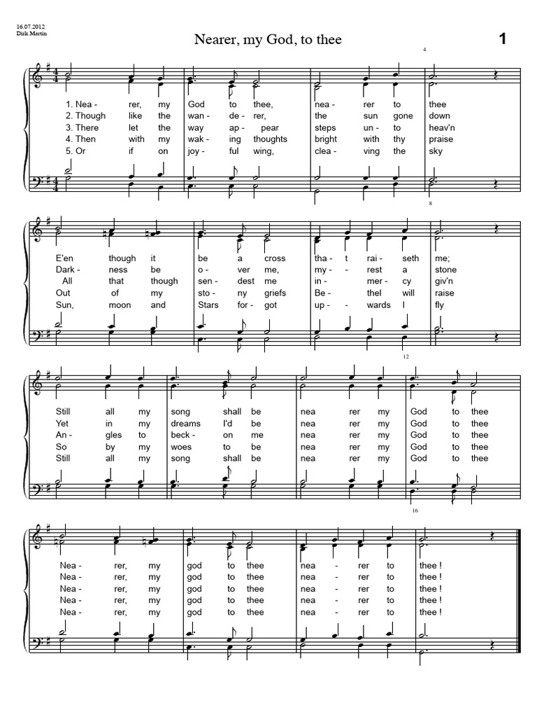 MMSCORE Nearer My God To Thee | PDF