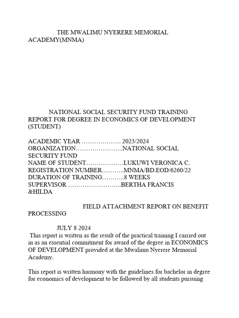 Report vee | PDF | Welfare | Knowledge