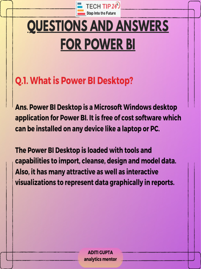 Power BI Q&A | PDF | Analytics | Data Management