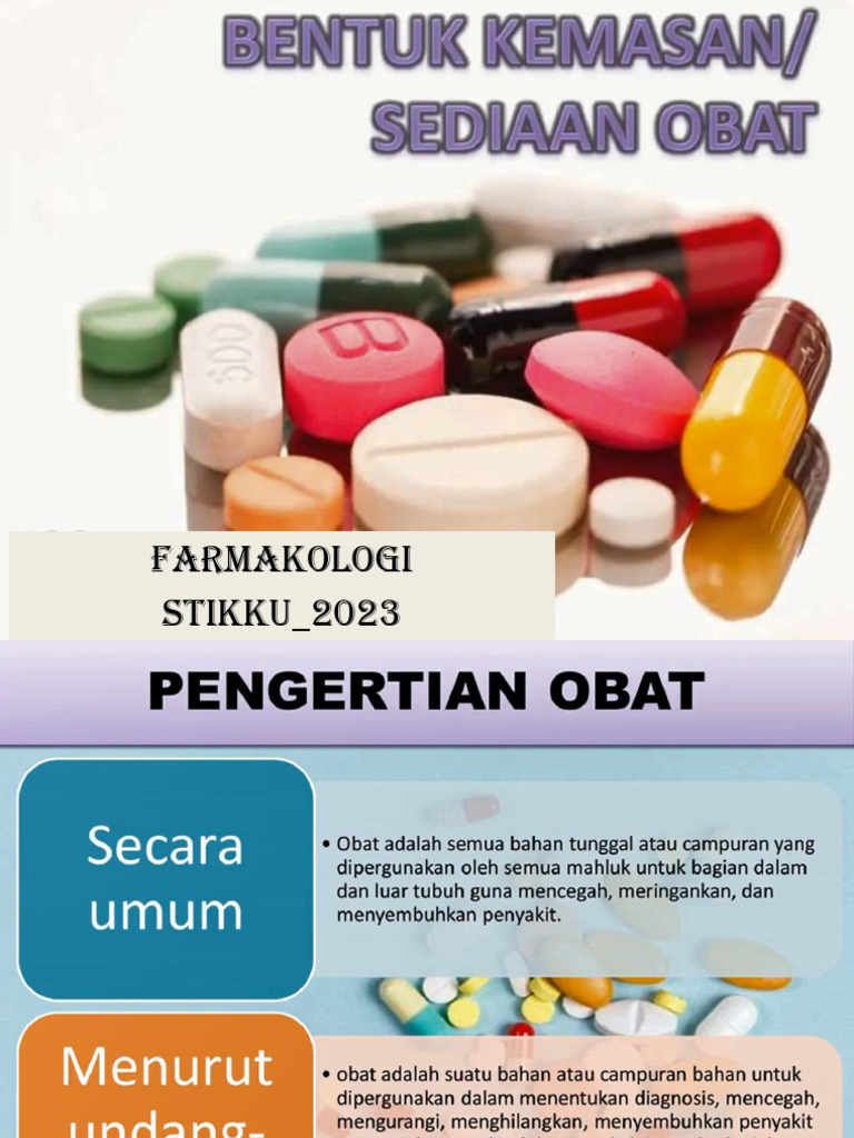 Bentuk Sediaan Obat | PDF