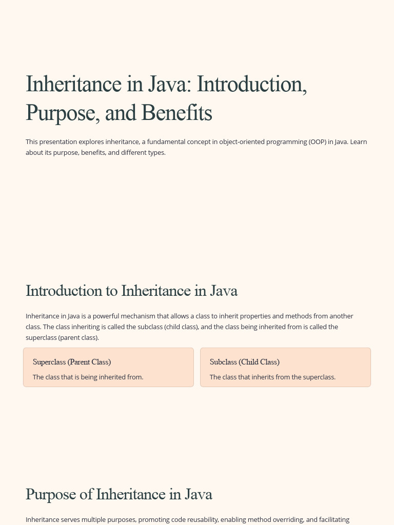 Java Inheritance for Developers | PDF | Inheritance (Object Oriented ...