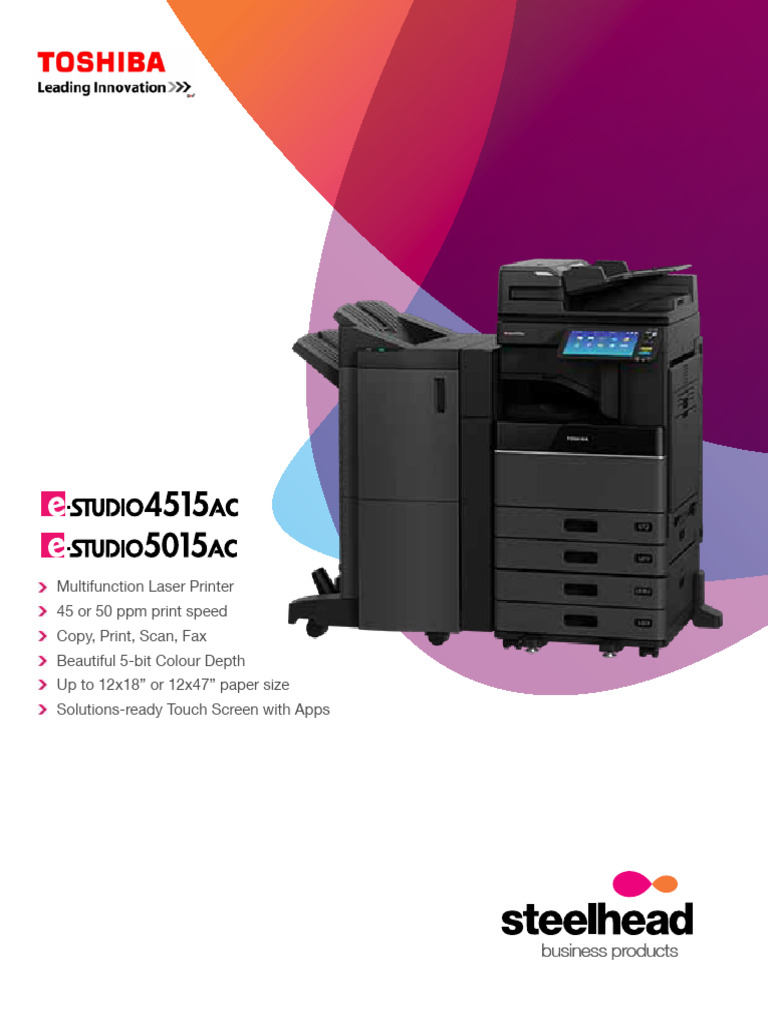Toshiba 4515ac 5015ac Brochure Steelhead | PDF | Microsoft Windows | 64 ...