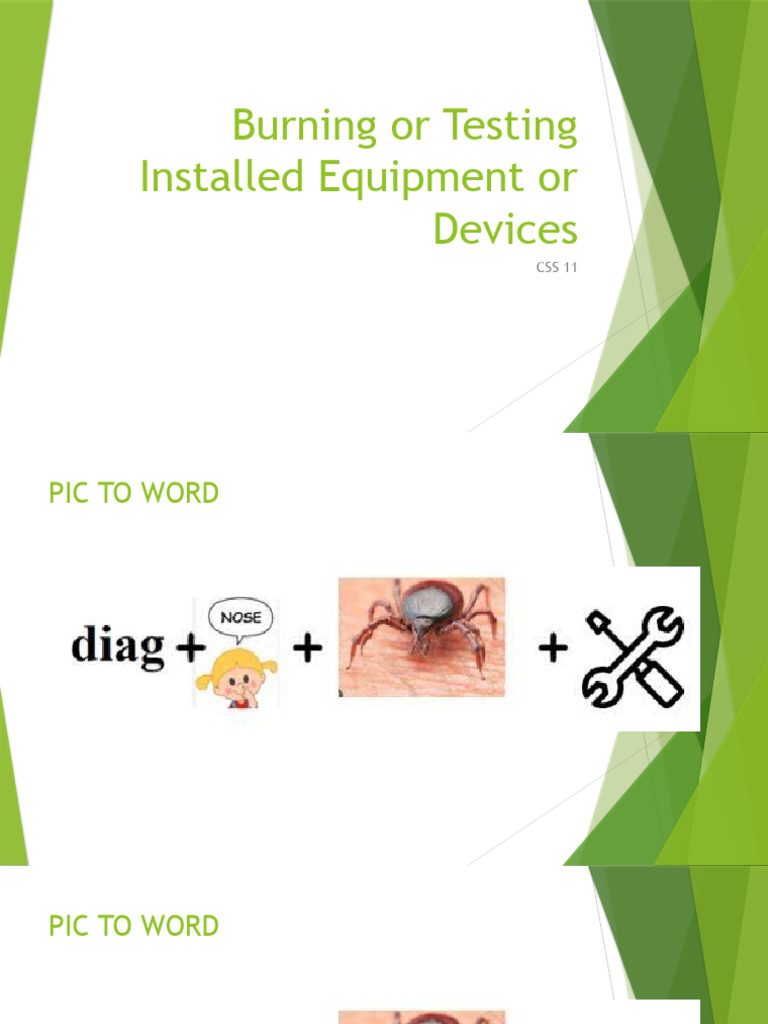 Burning or Testing Installed Equipment - Devices | PDF | Hard Disk ...