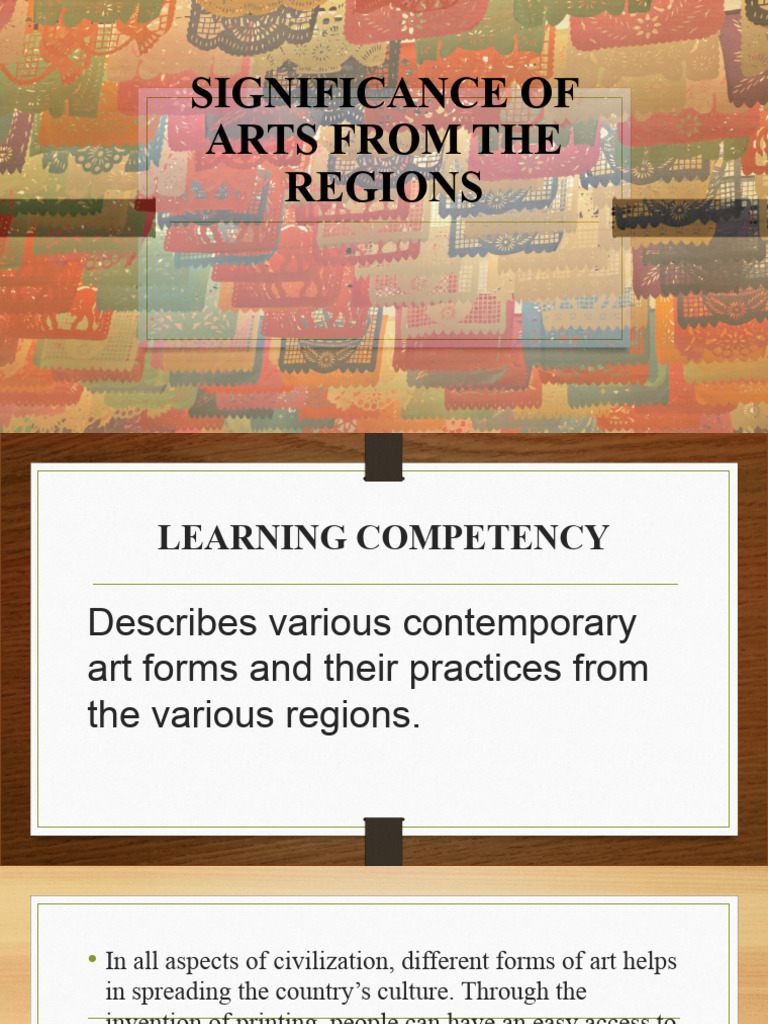 Lesson 5 Significance of Arts From The Regions | PDF