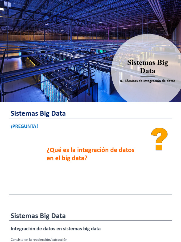 Técnicas de Integración de Datos en Big Data | PDF | Big Data | Apache Hadoop
