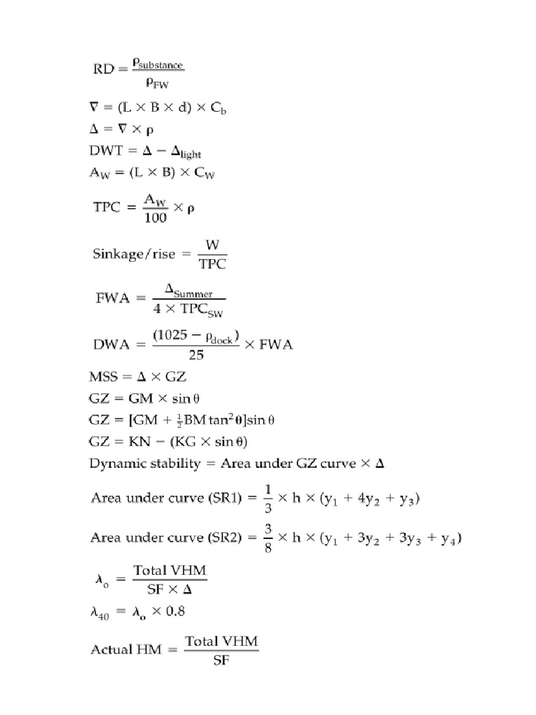Formules Stab | PDF