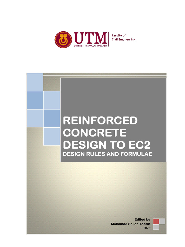 EC2 Reinforced Concrete Design Guide | PDF | Beam (Structure) | Concrete