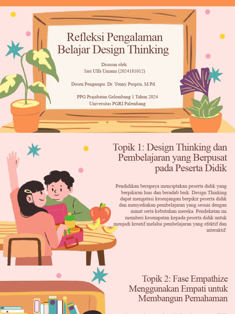 Refleksi Design Thinking | PDF | Karier & Perkembangan | Seni