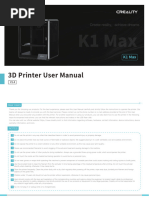 ELEGOO MARS 5 User Manual Version-EN-20240520-V1 | PDF | Printer (Computing) | 3 D Printing