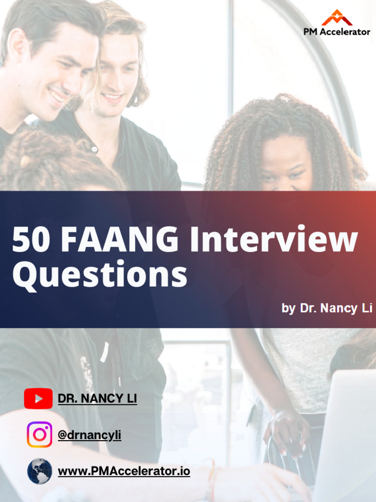 (Pmacclerator - Io) 50 FAANG Interview Questions | PDF | Facebook | Résumé