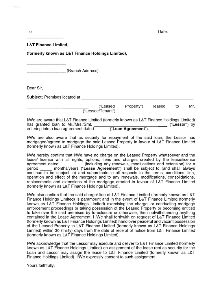Tenant NOC | PDF | Lease | Real Property Law