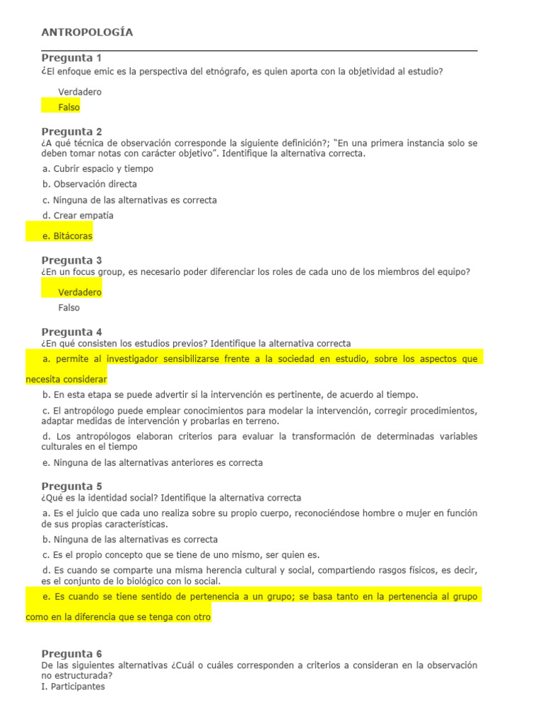 ANTROP | PDF | Antropología | Etnografía