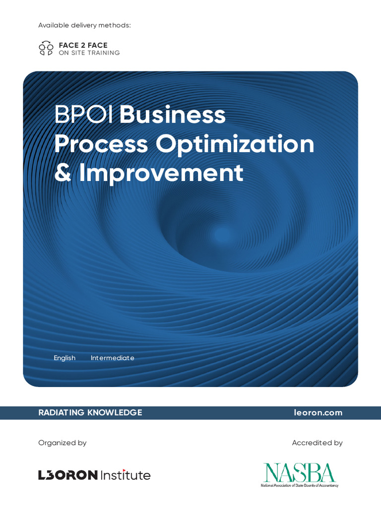 Business Process Optimization & Improvement | PDF | Business Process | Business Economics