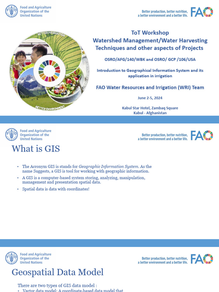 3 GIS Presentation For ToT Workshop | PDF | Geographic Information ...