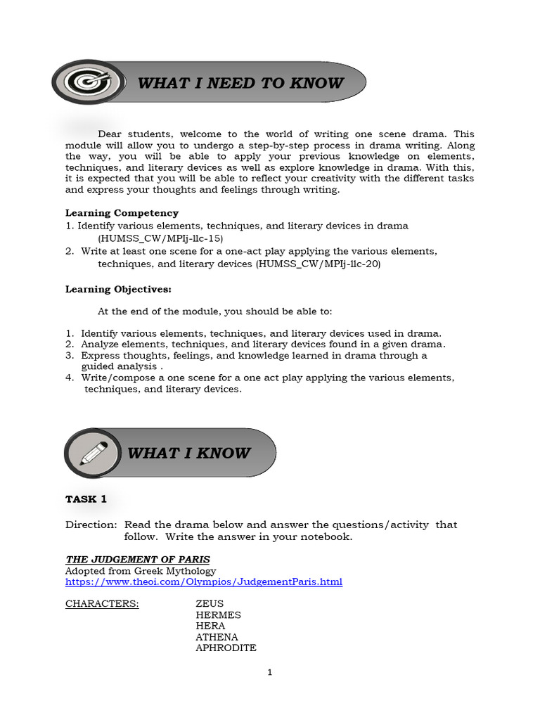 G12 SLM4 Q4 Creative Writing - Removed | PDF | Helen Of Troy | Play ...