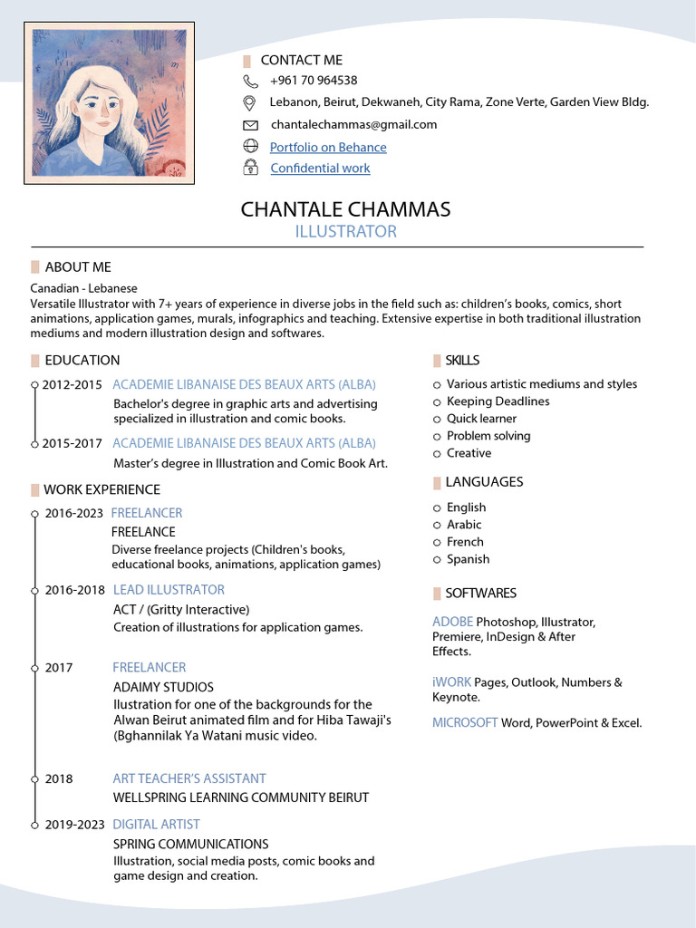 Versatile Illustrator Profile: Chantale Chammas | PDF