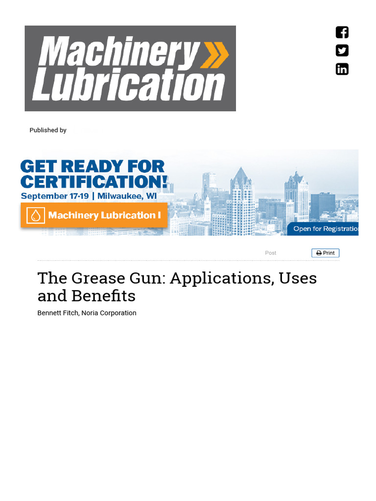 39.8.anatomy of A Grease Gun - Machinery Lubrication | PDF | Bearing ...