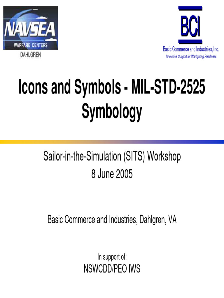 Icons and Symbols - MIL-STD-2525 | PDF | Naval Warfare