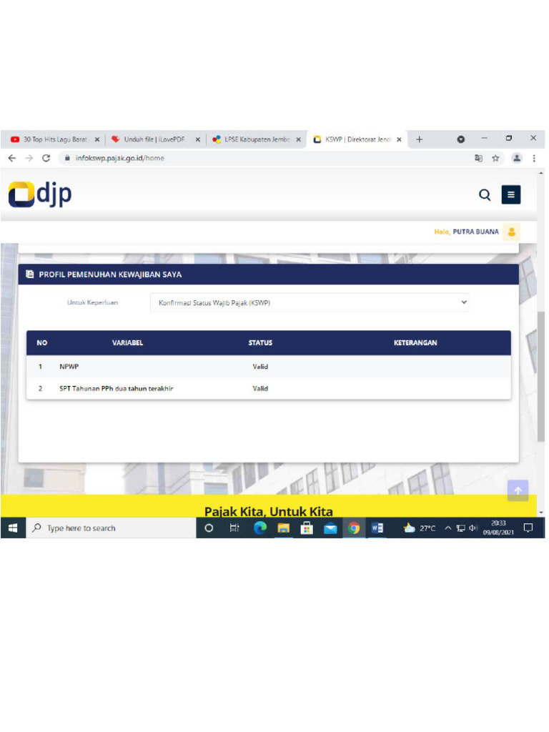 KSWP Putra Buana | PDF