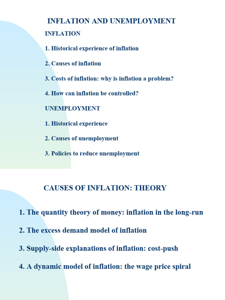 Lecture 4.slides | PDF | Inflation | Unemployment Lecture 4.slides | PDF | Inflation | Unemployment