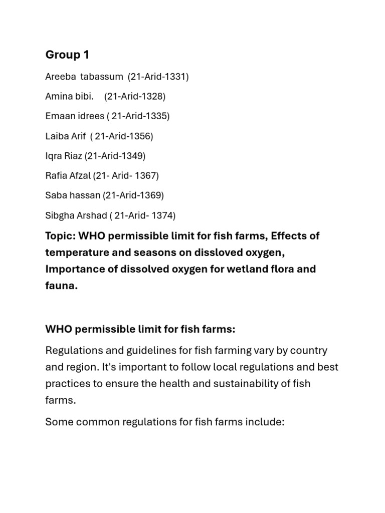 Fresh water bio | PDF | Aquatic Ecosystem | Wetland