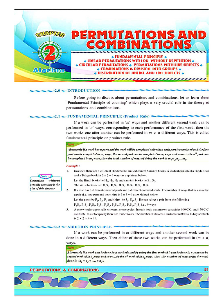 Permutation and Combination 1 | PDF