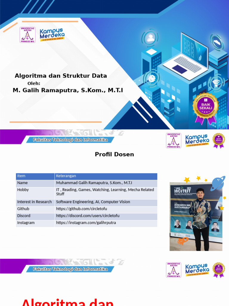 Algoritma & Struktur Data: Panduan Lengkap | PDF | Metode & Bahan Ajar