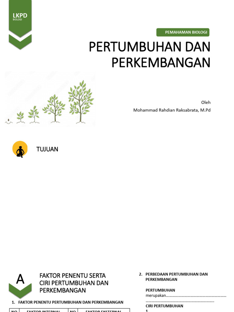 LKPD Pertumbuhan Dan Perkembangan | PDF
