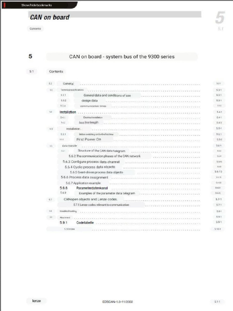 Lenze Can Manual | PDF