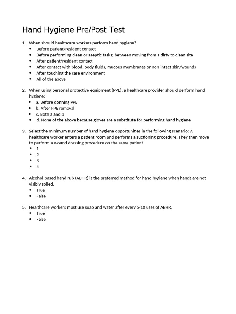 Hand Hygiene PRE & POST | PDF | Personal Protective Equipment | Hand ...