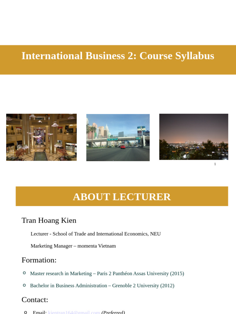 International Business Course Syllabus | PDF | Business | Human ...