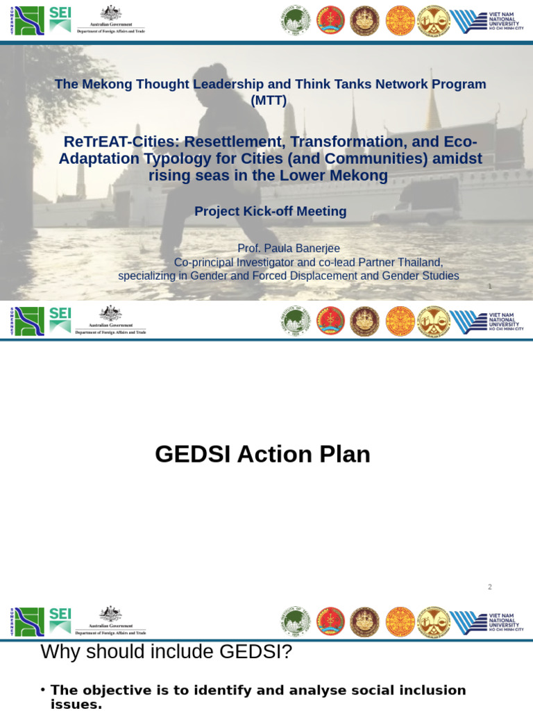 GEDSI Action Plan for Coastal Resilience | PDF | Sustainability | Gender
