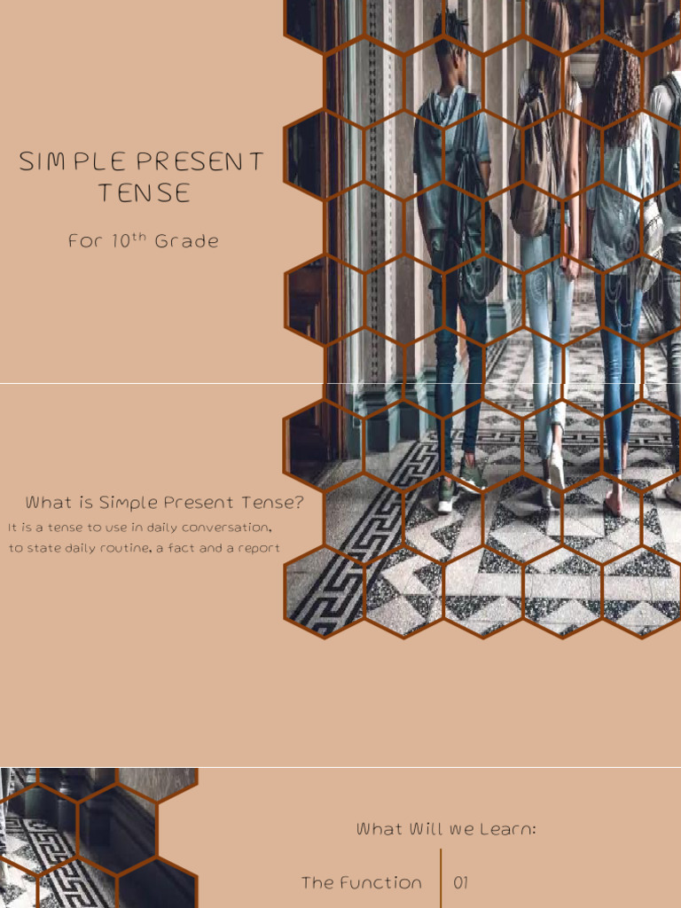 Simple Present Tense Slide | PDF | Linguistic Morphology | Syntax