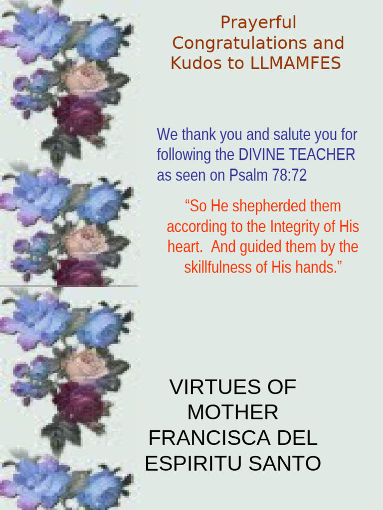 Mother Francisca Observance of The Rule | PDF | Eucharist | Catholic Church