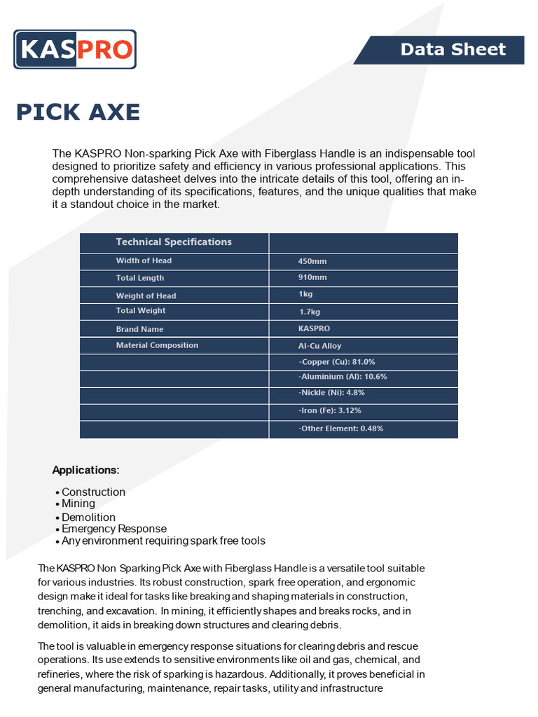 PICK AXE | PDF | Engineering