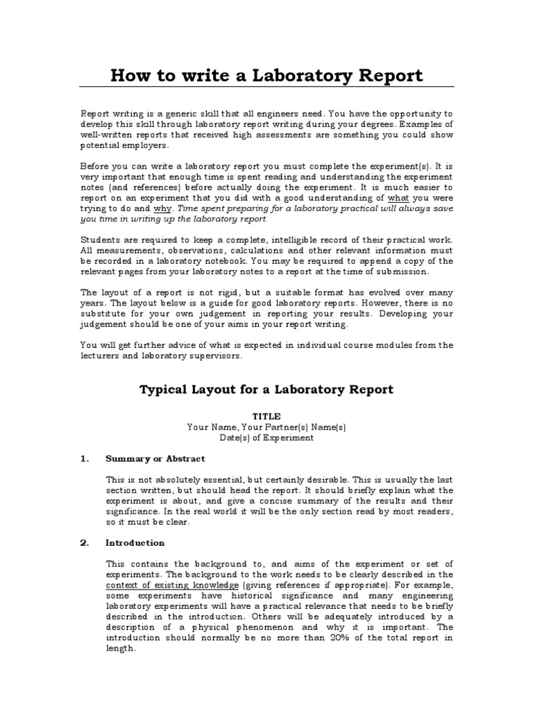 Report Writing 8 | Experiment | Theory