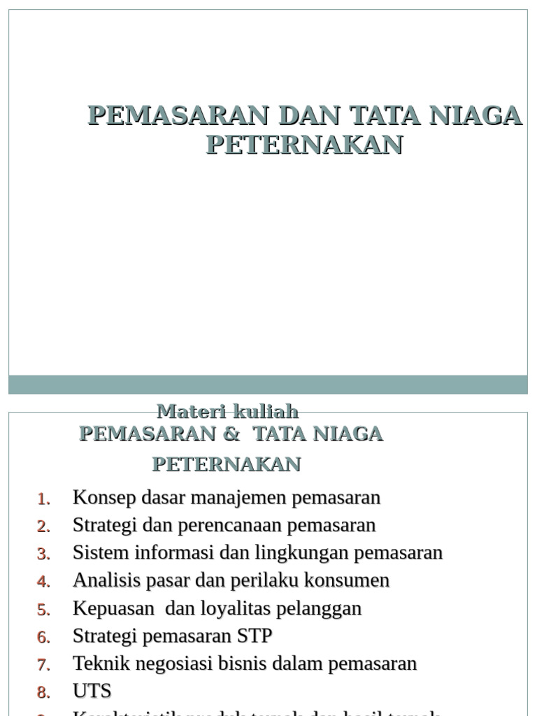 Konsep Dasar Manajemen Pemasaran | PDF