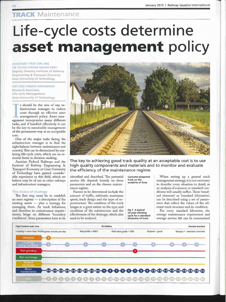 Life-Cycle Costs Determine Asset Management Policy | PDF | Life Cycle ...