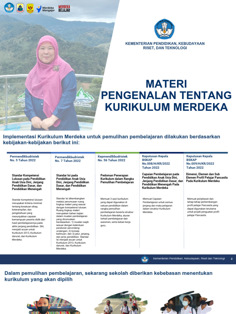 Materi Pengenalan Kurikulum Merdeka | PDF